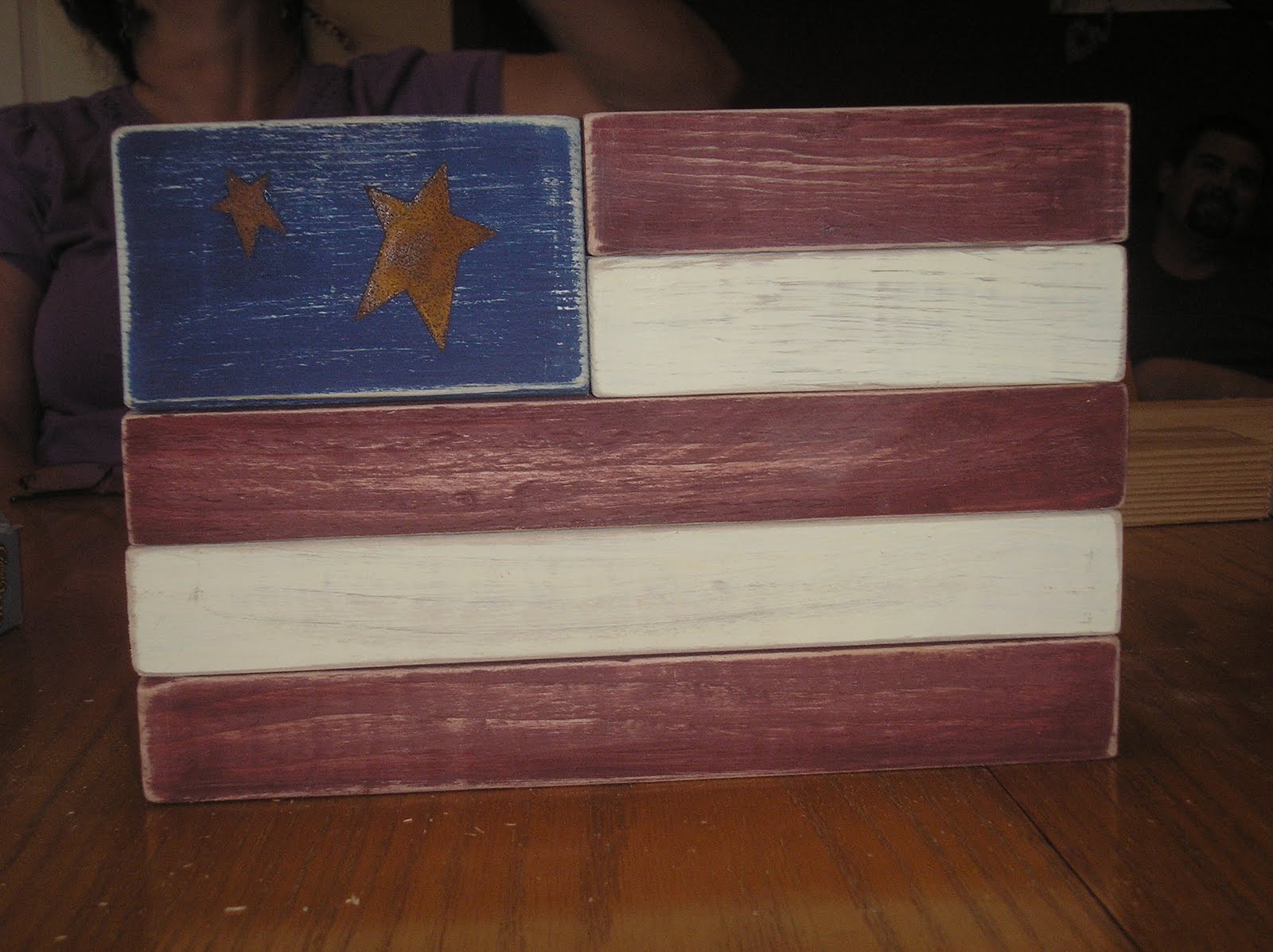 Thinkin' Crafty: Block Flag