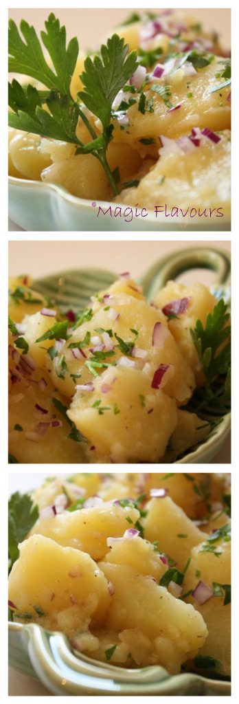 Magic Flavours: German potato salad / Salada de batata Alemã / Ensalada ...