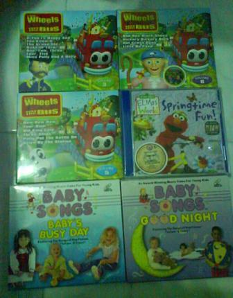 VCD DVD Sesame Street, wheel on bus, baby song