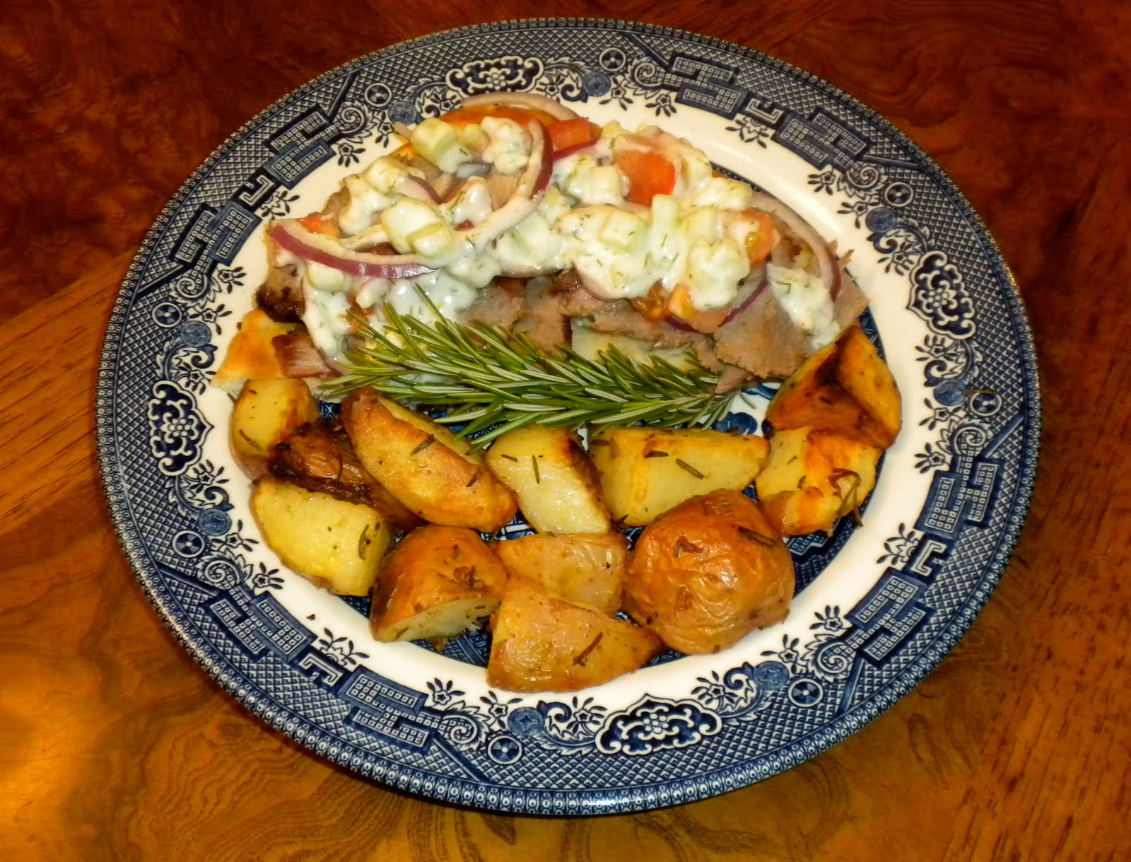 Life is Delicious: Gyros with Roasted Rosemary Potatoes