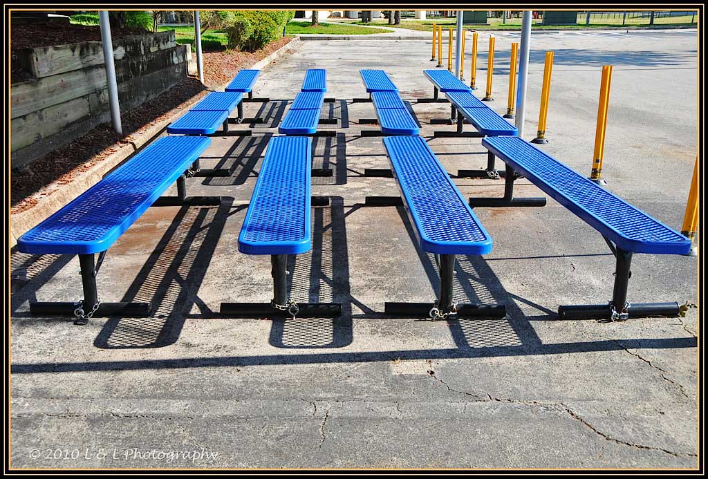 A Bunch of Benches: Blue Benches