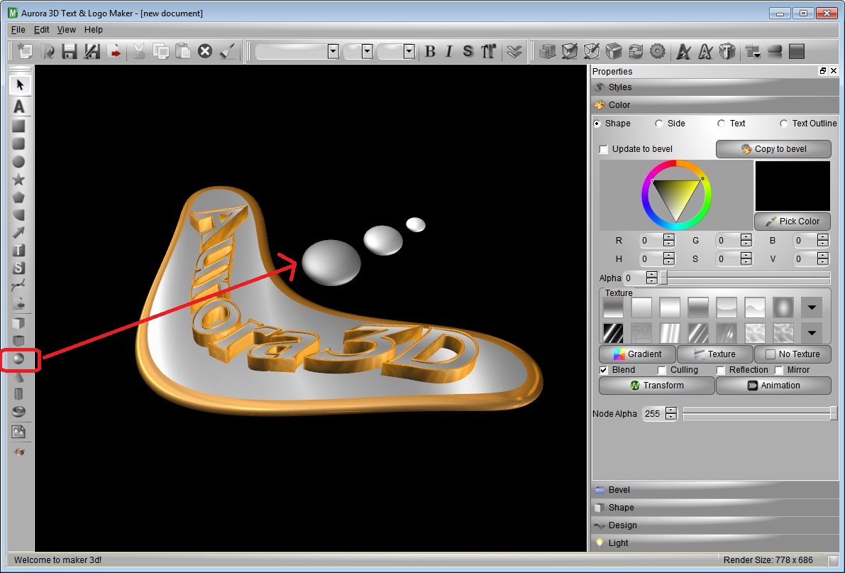 3D Text Logo Animation Design | Aurora3D Software: How to make ...