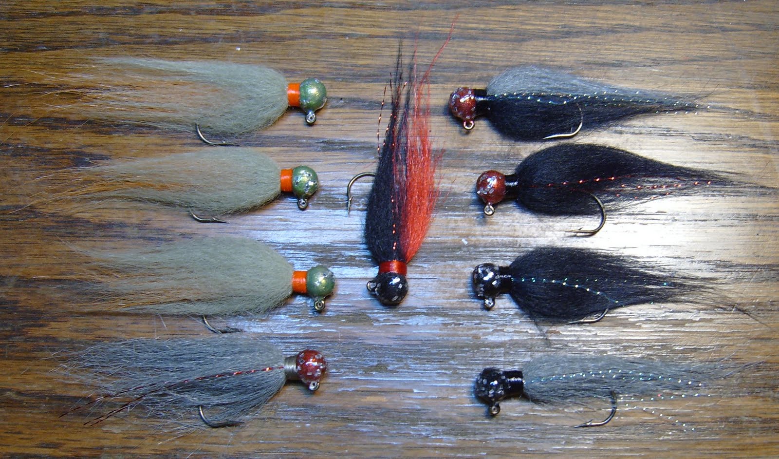 Pup's Jig Works: Silver Flake Hair Jigs and Sugar?