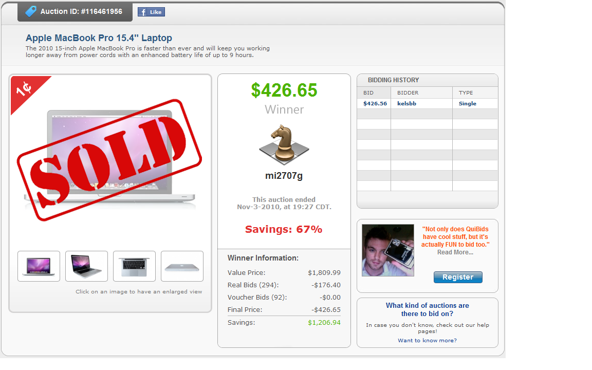 Quibids Strategy 3: The Waiting Game (exposing some Quibids Myths ...