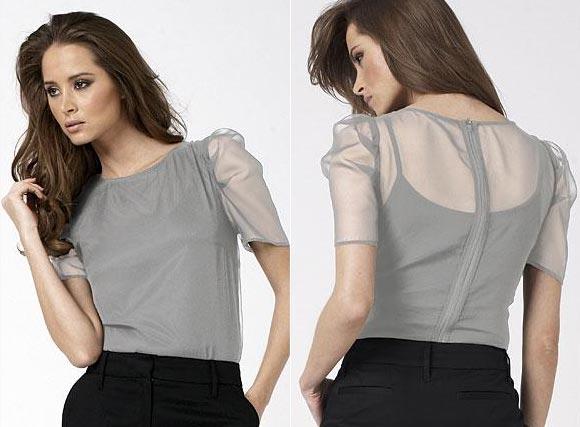 100% F a s h i o n a b l e: Moda transparente en las blusas y polos
