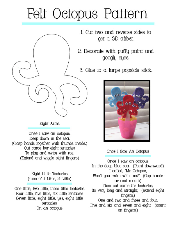 Little Gene Green Bean: Octopus Pal Pattern