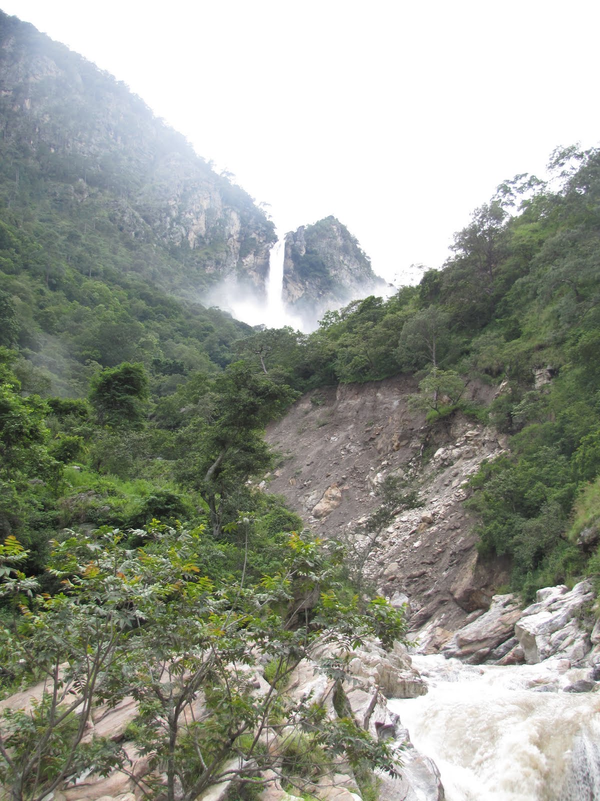 Bhutan Bound: big waterfall