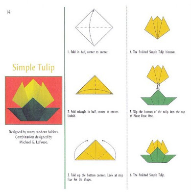 Bruno origami: Origami tulipa simples