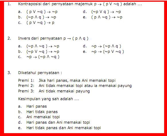 Penyelesaian Soal Logika