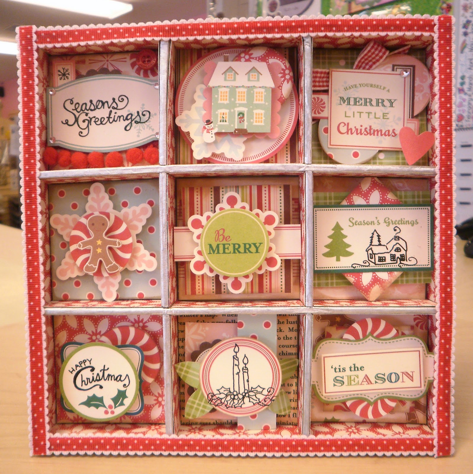 Two Crazy Crafters: Sugar Kissed Shadow Box