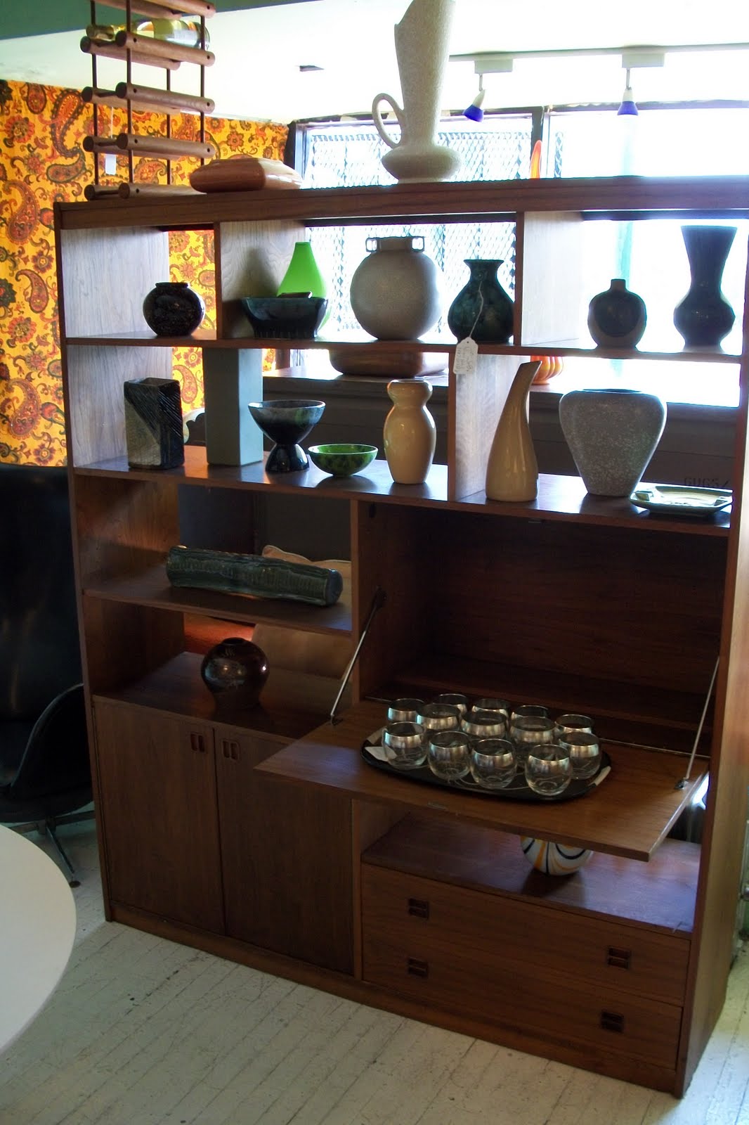 An Orange Moon: Vintage Room Divider