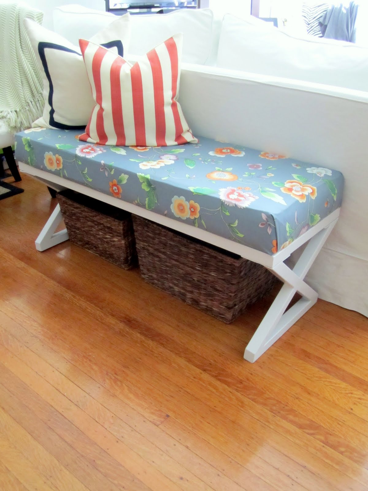 deliciously organized: Please, come take a seat on our new summer bench