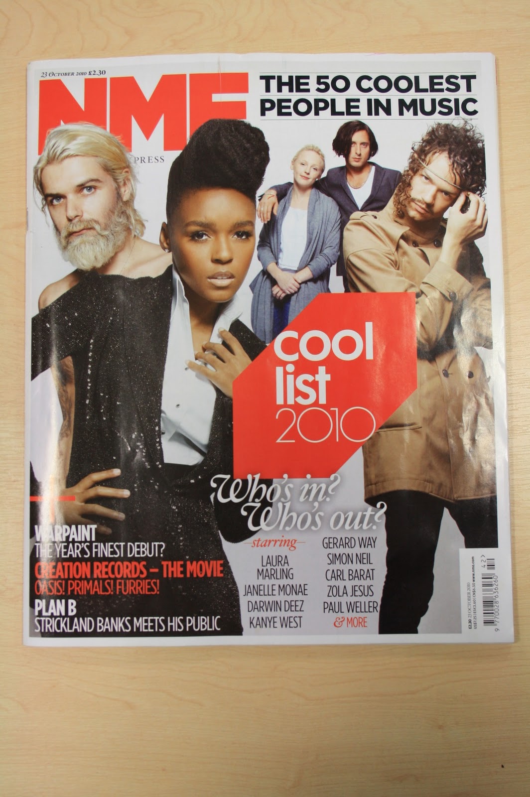 AdeleJohnson-MediaPortfolio: NME - Front Cover