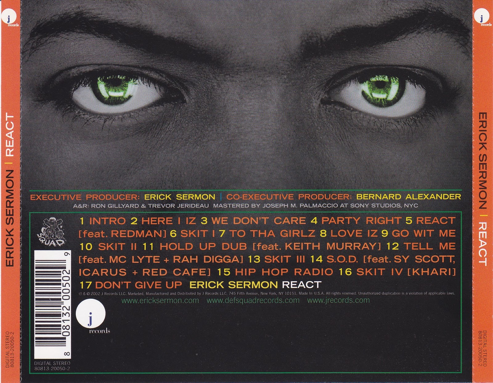 Erick Sermon – React (2002) Flac + 320kbps * RlsMaradona