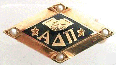 NPC Sorority Badges: 1949 Alpha Delta Pi