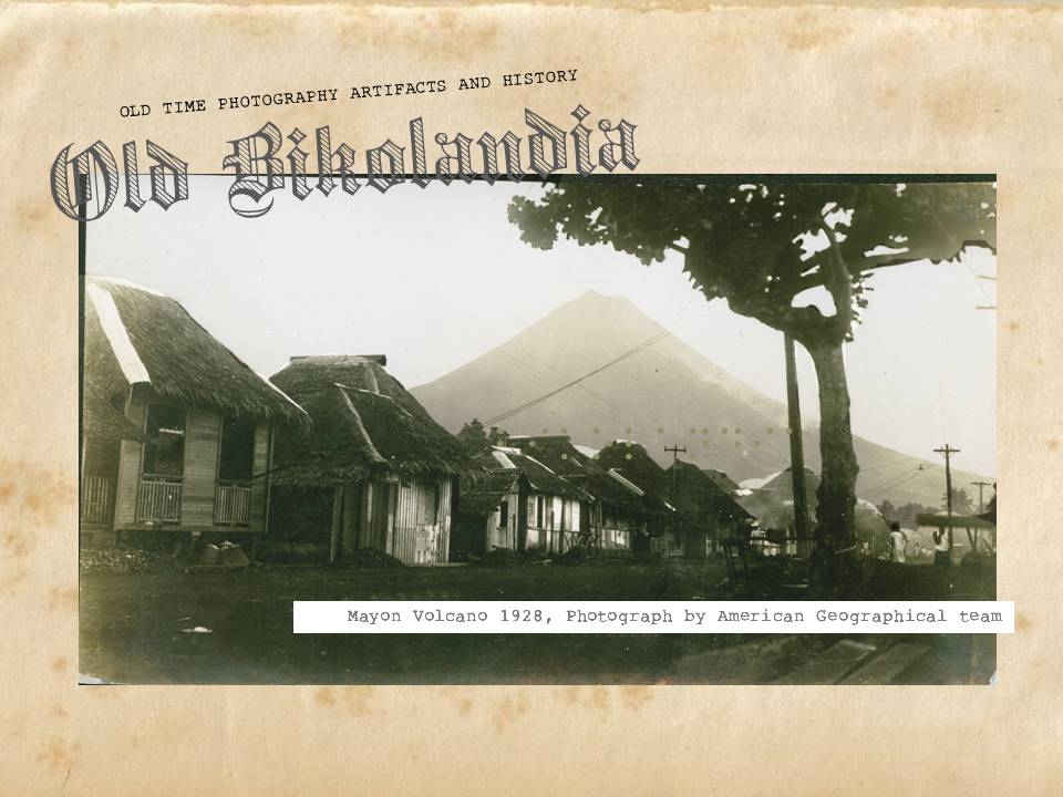 Bikolandia: Mayon Volcano, Photograph by American Geographical team; 1928