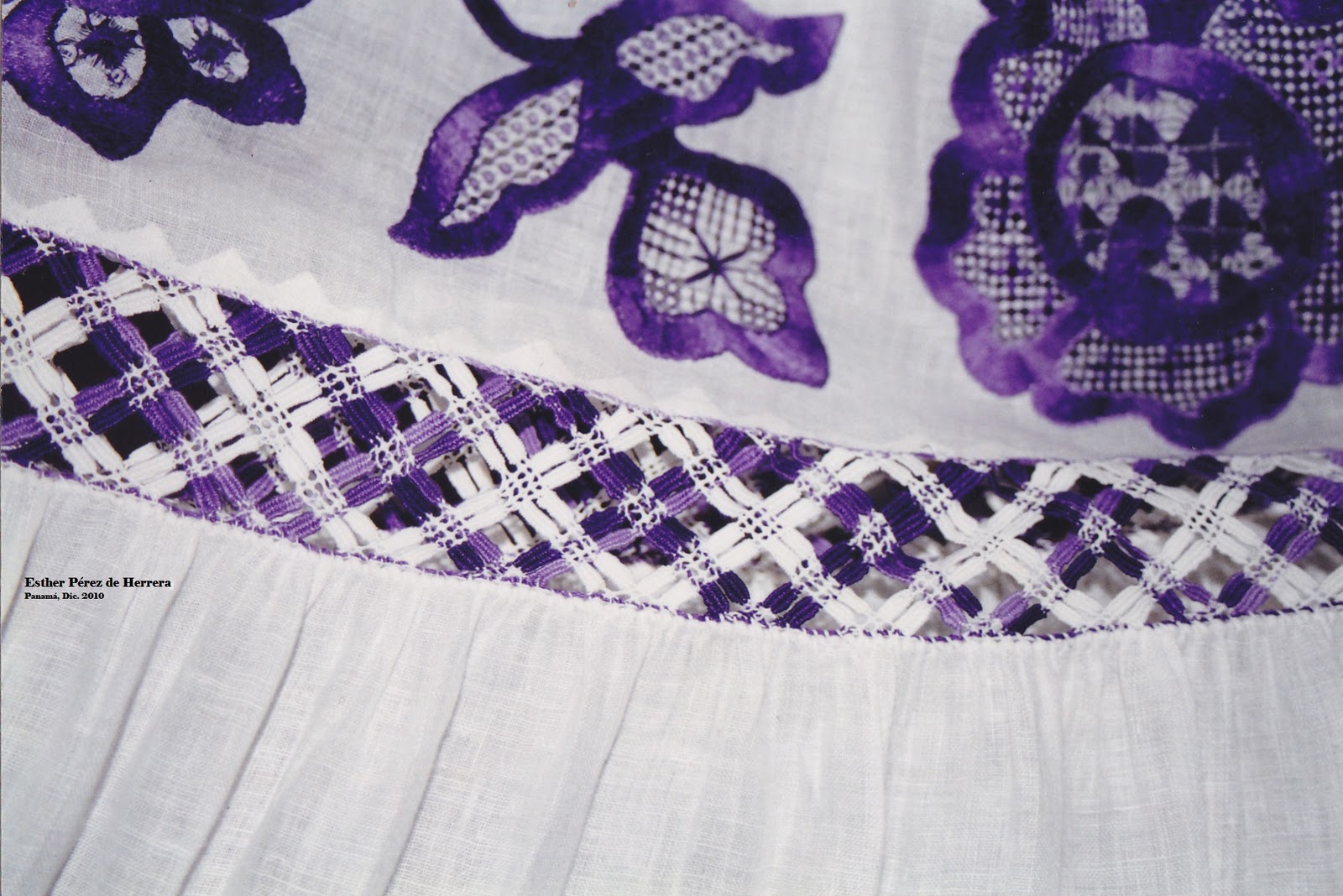 La Pollera de Panamá: Pollera Zurcida Calada