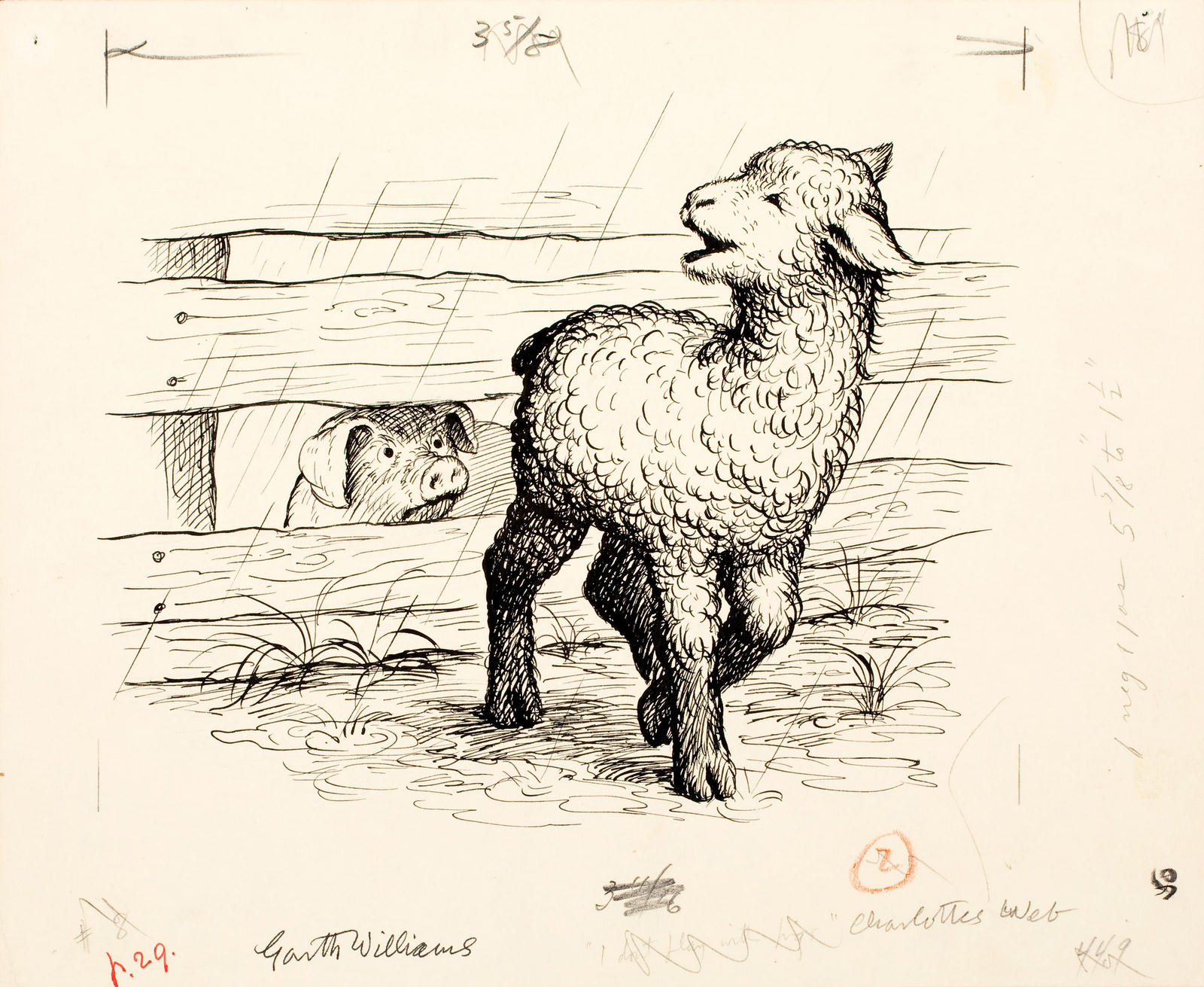 Hairy Green Eyeball II: Garth Williams original art scans