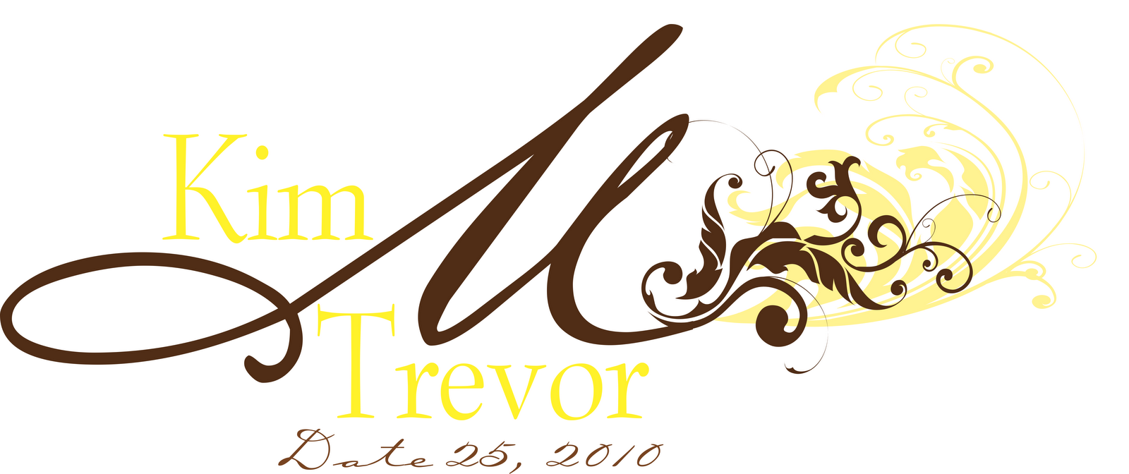 Signatures by Sarah: Wedding Monograms for Kim