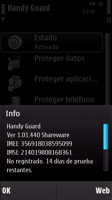 Nokia N97 mini FAQ-Club: Handy Guard v1.01.440 para S60v5