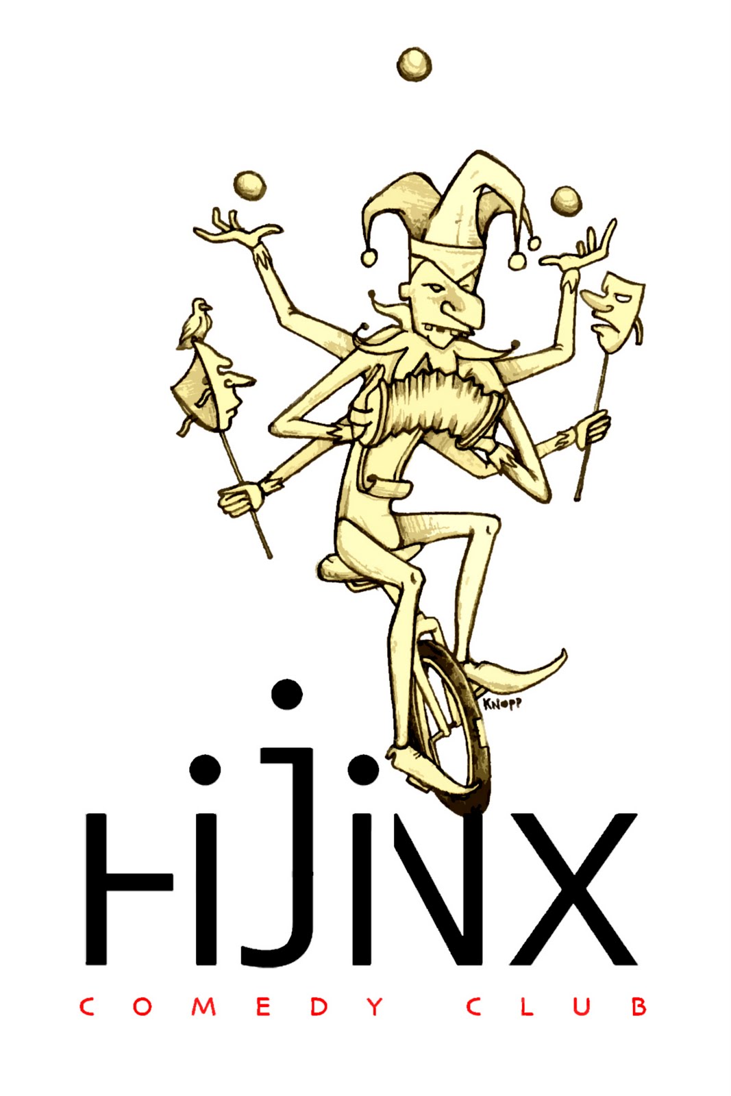 The Art of Kelly Knopp: Hijinx Logo Draft