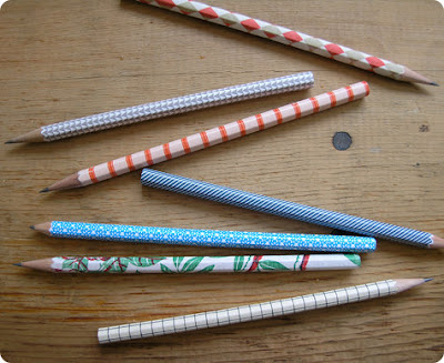 The Creative Place: Tuesday Tutorial: Paper Covered Pencils