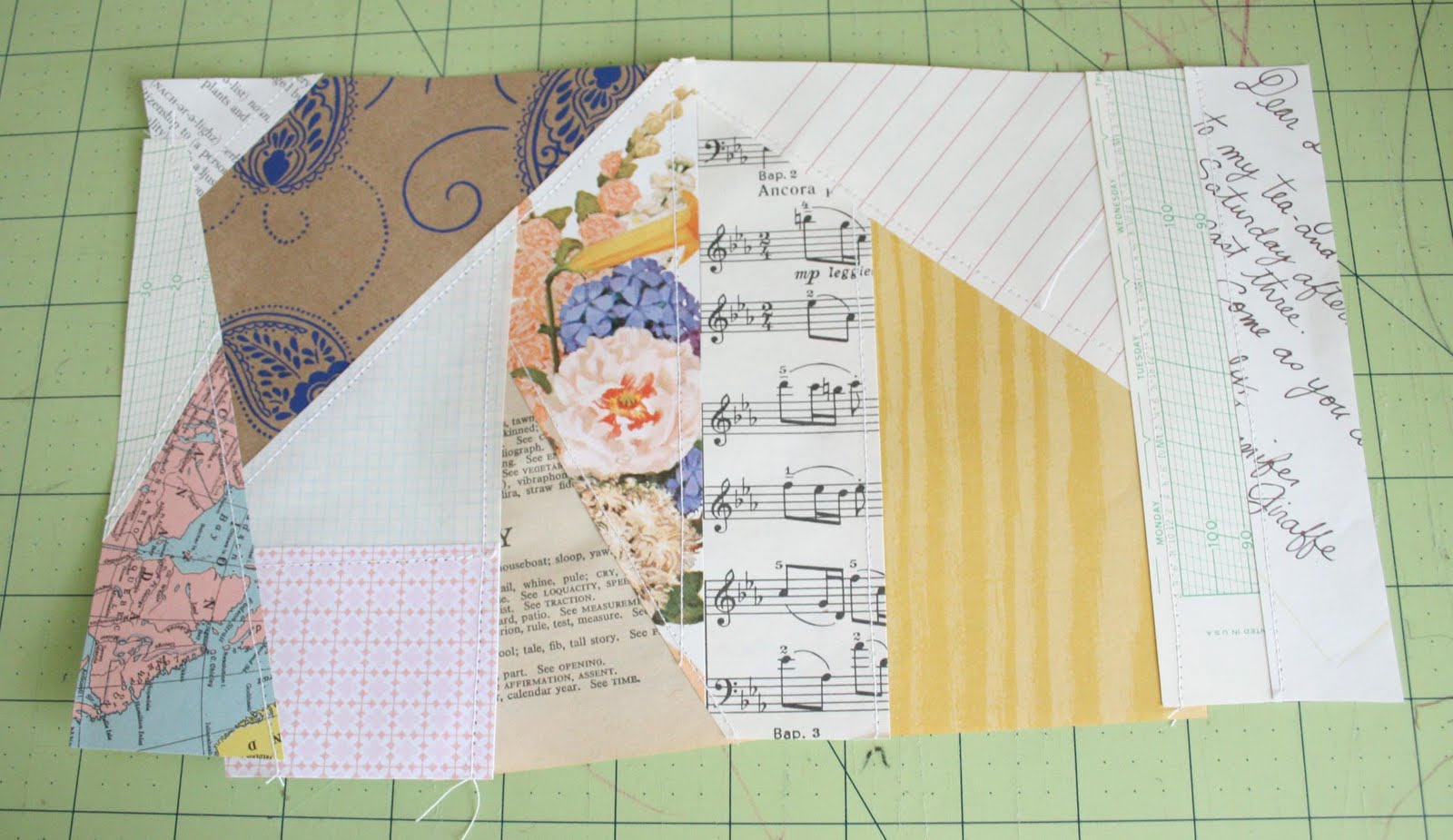 The Creative Place: Tuesday Tutorial: Patchwork Paper Covered Jar