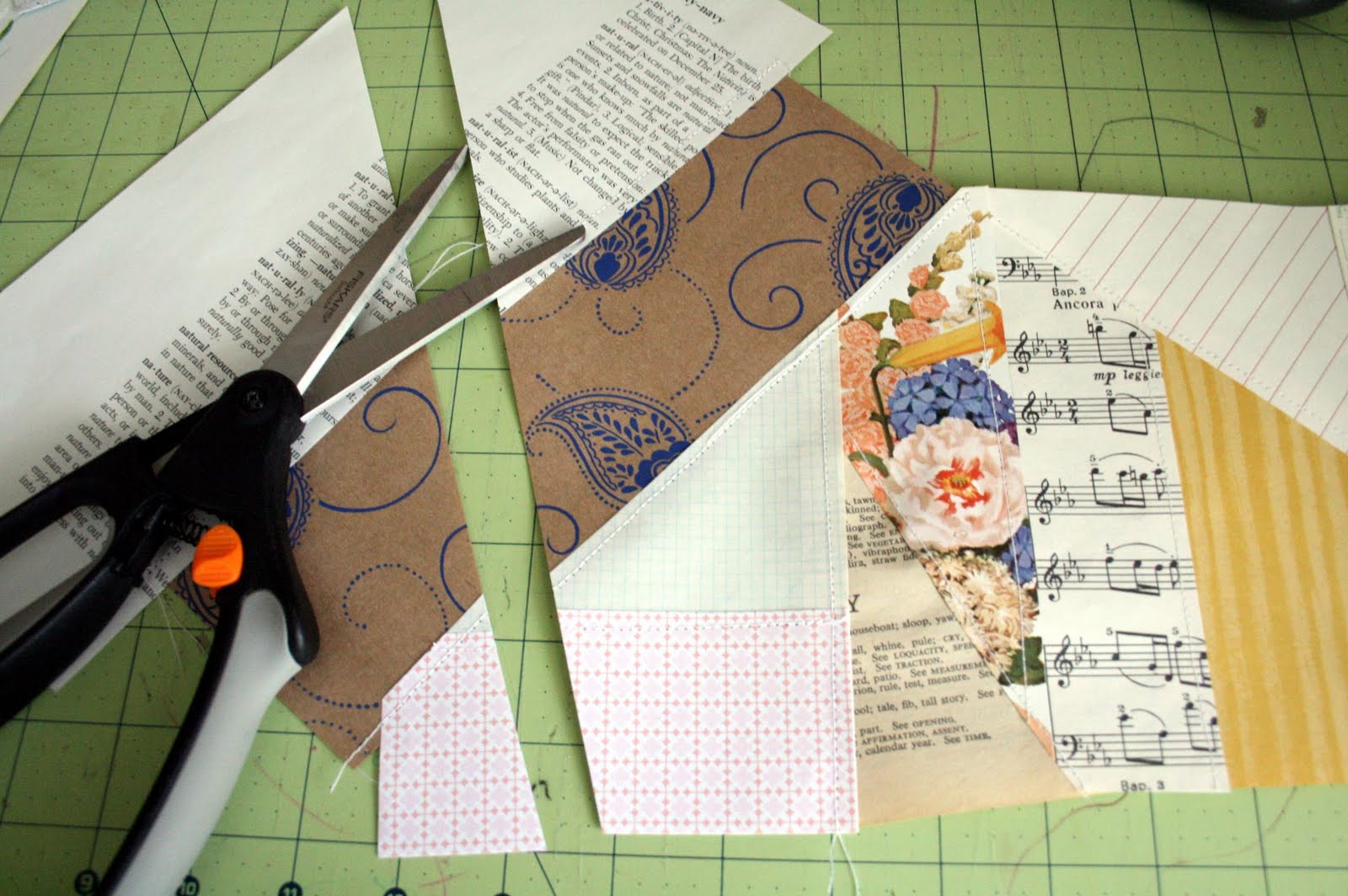 The Creative Place: Tuesday Tutorial: Patchwork Paper Covered Jar