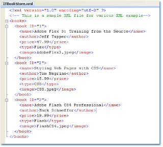 A Sample Xml File source code for various asp.net Xml example
