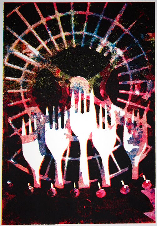 Beautiful Trash: "Trash Vortex Map", Silkscreen on Arches paper ...