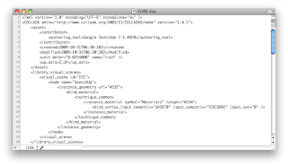 SketchUp MAC: COLLADA / DAE ファイルについて