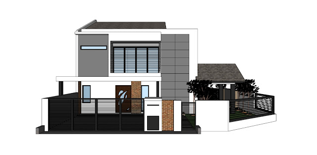 MEZ Design Solution: Double Storey Corner Lot | Modern Extension