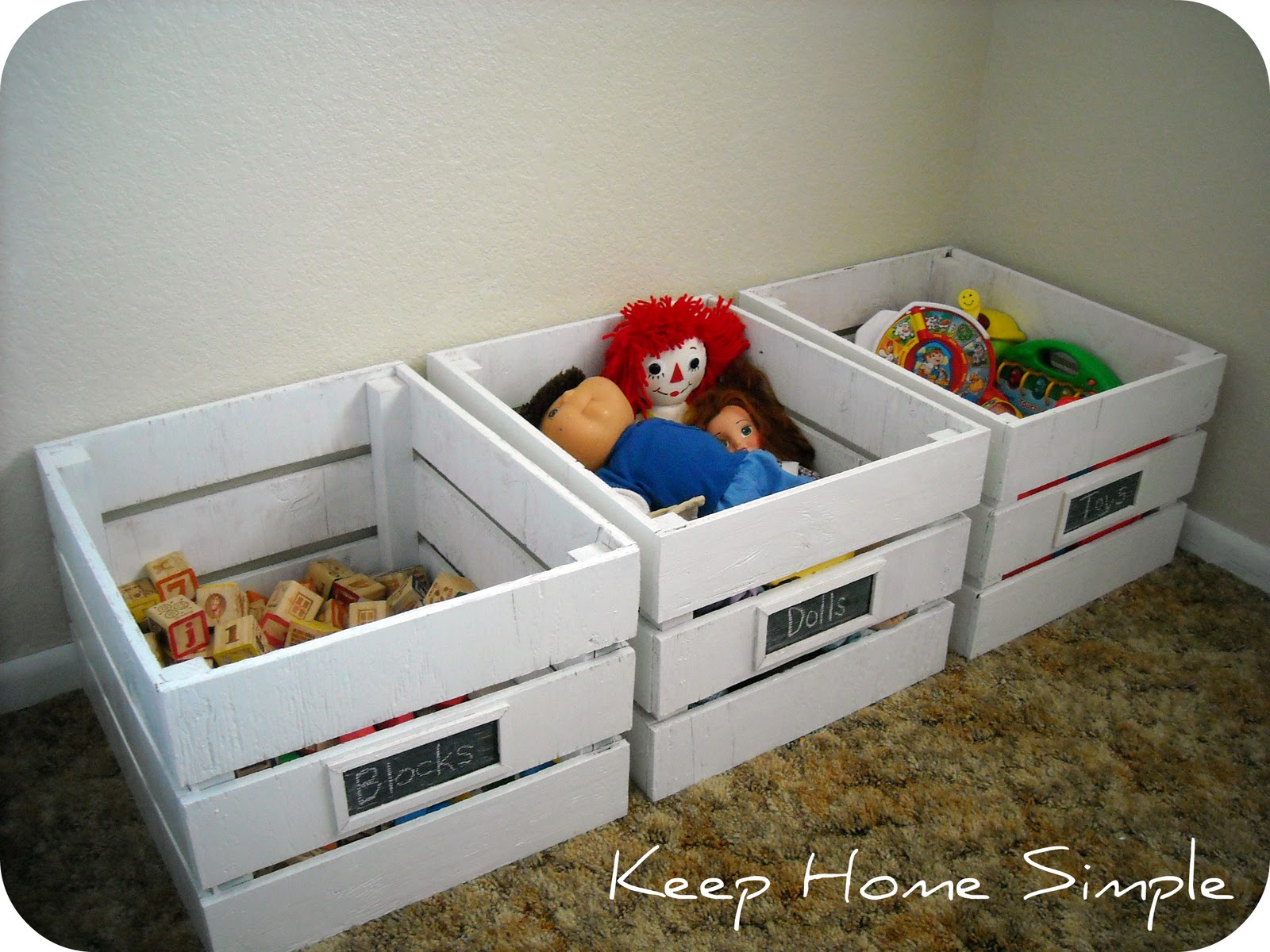 Keep Home Simple: Homemade Wooden Crates