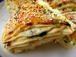 Home Cooking In Montana: Spinach and Feta Layered Turkish Bread (Borek)...