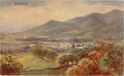 Old Postcard Art: Keswick, Lake District