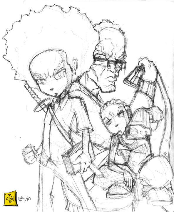 Boondocks Pages Coloring Pages