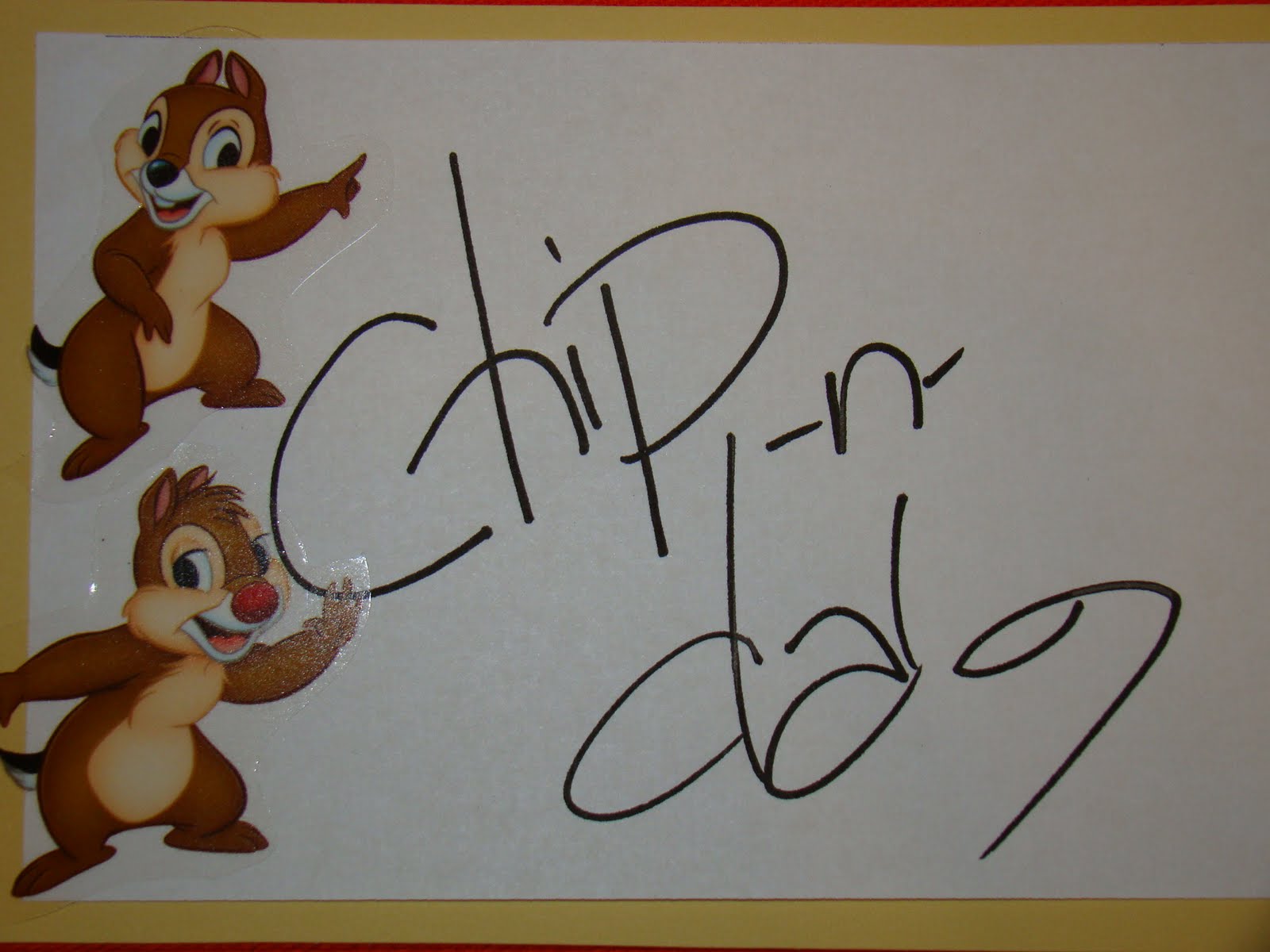 Unofficial Disney Character Hunting Guide: Character Autographs!