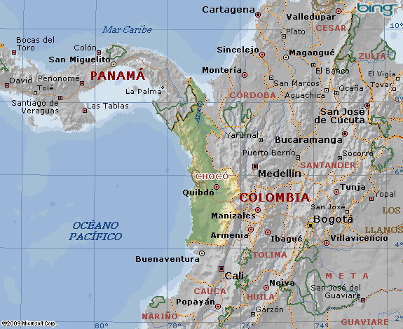 Quibdo Colombia Map
