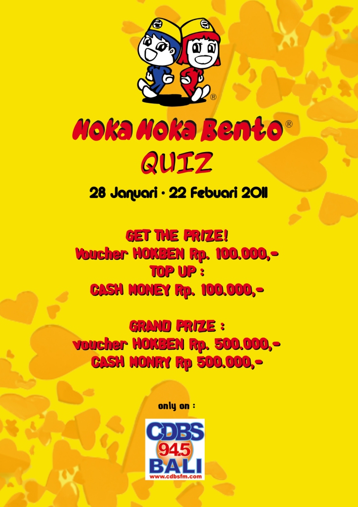 CDBS FM BALI: Hoka Hoka Bento Quiz