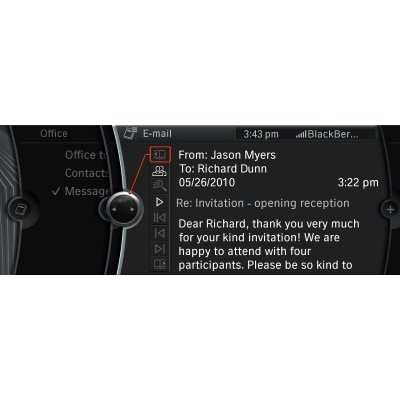 Voiture communicante: La lecture vocale d'e-mails arrive chez BMW