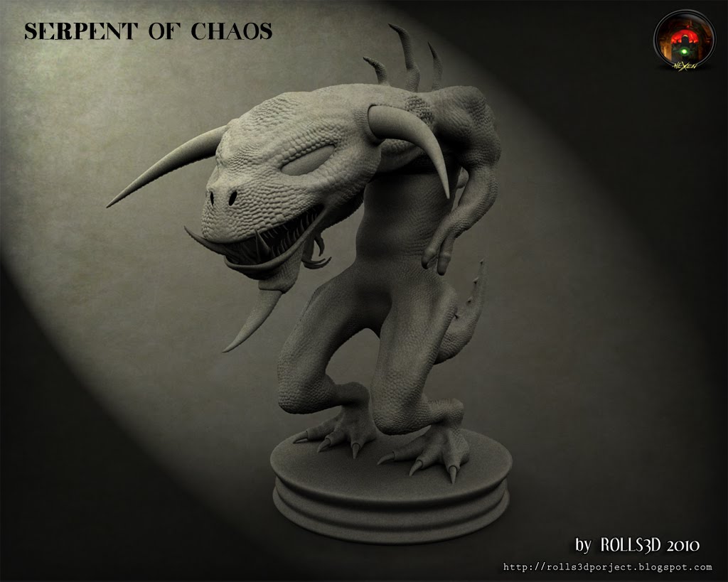 HeXen - Arcanum - English: Hexen - 3D Model - Chaos Serpent