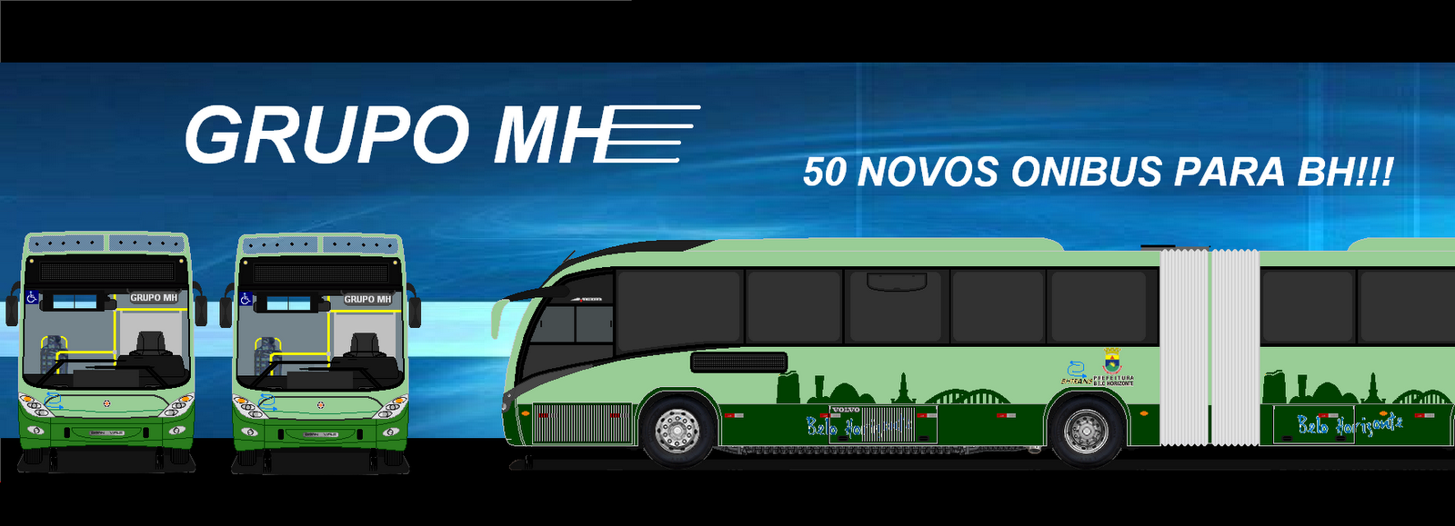 GRUPO MH: GRUPO MH ENTREGA 50 NOVOS ONIBUS PARA BH!!!