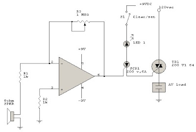 Sound Activated AC Switch ~ Circuitos de Electronica