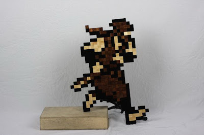 DAMN CRAZY PIX: 8-bit Wooden Decor