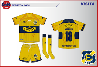 CHILE KITS: Everton de Viña del Mar 2008- Brooks