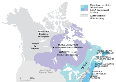 loyalist diary of mary macdonald: Map of Canada (1791)