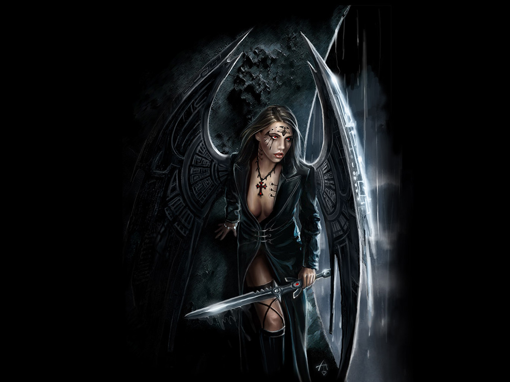 Amazing Gothic Girls Wallpapers 1024x768