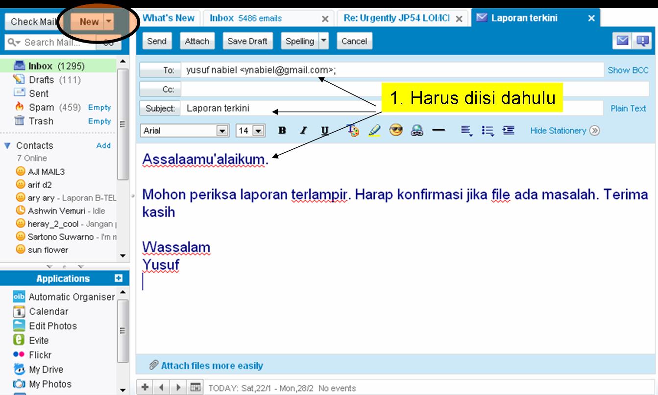 Media Belajar IAD Online: Cara Mudah Kirim File Lampiran / Attachment ...