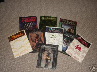Retro Treasures: 9 White Wolf Role Playing Books
