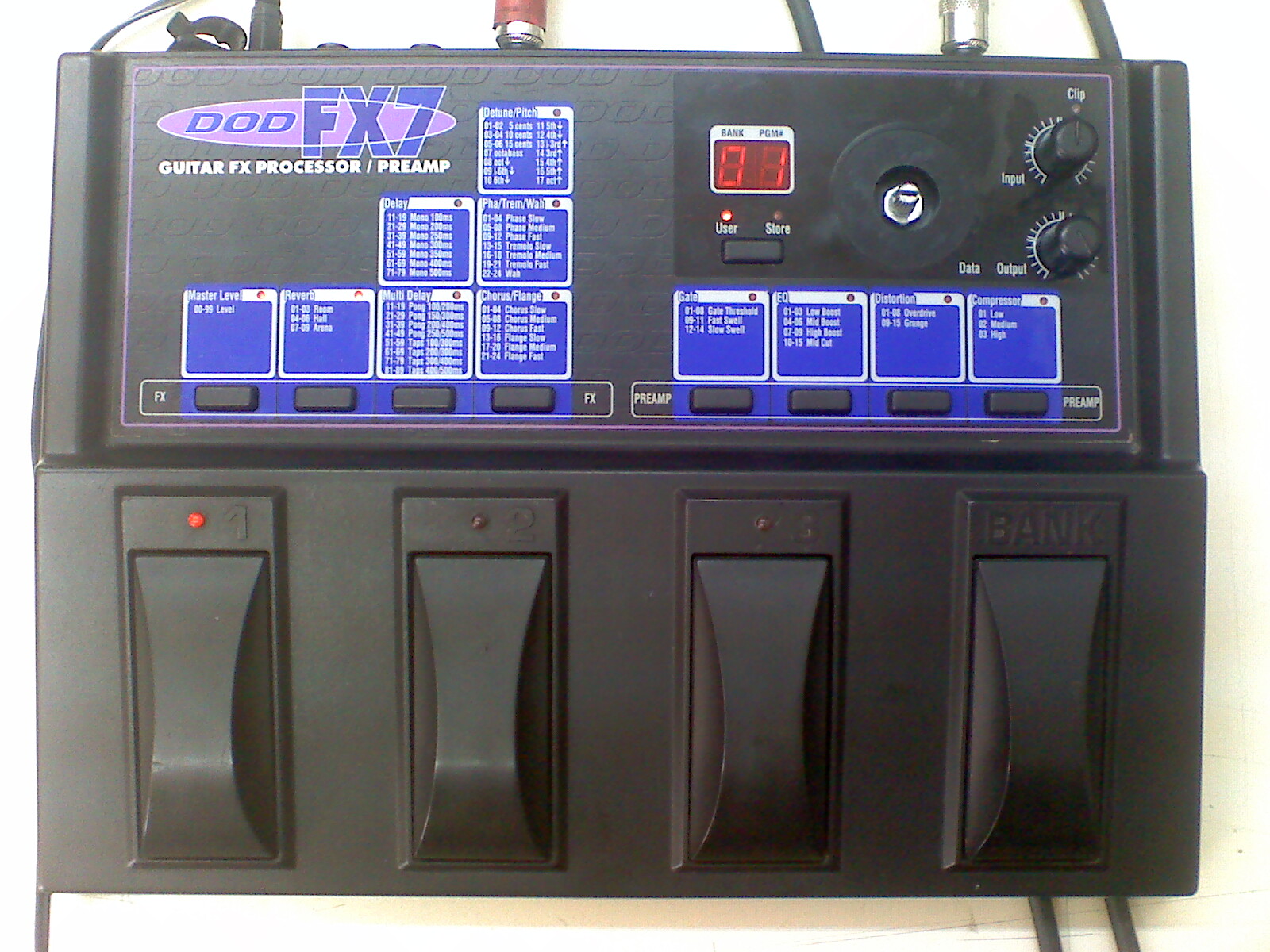 GEAR Electronica: Pedal de efectos DOD "FX7"